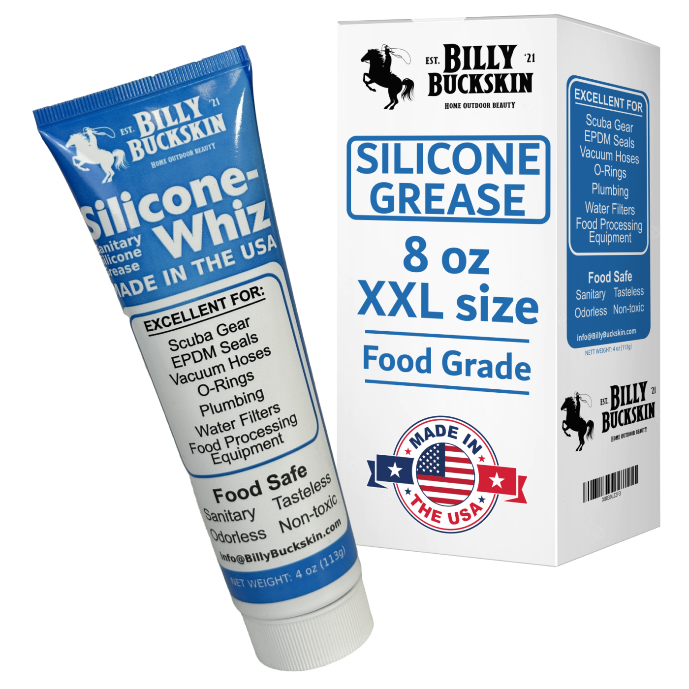 Silicone-Whiz Silicone Grease - Billy Buckskin Fatwood